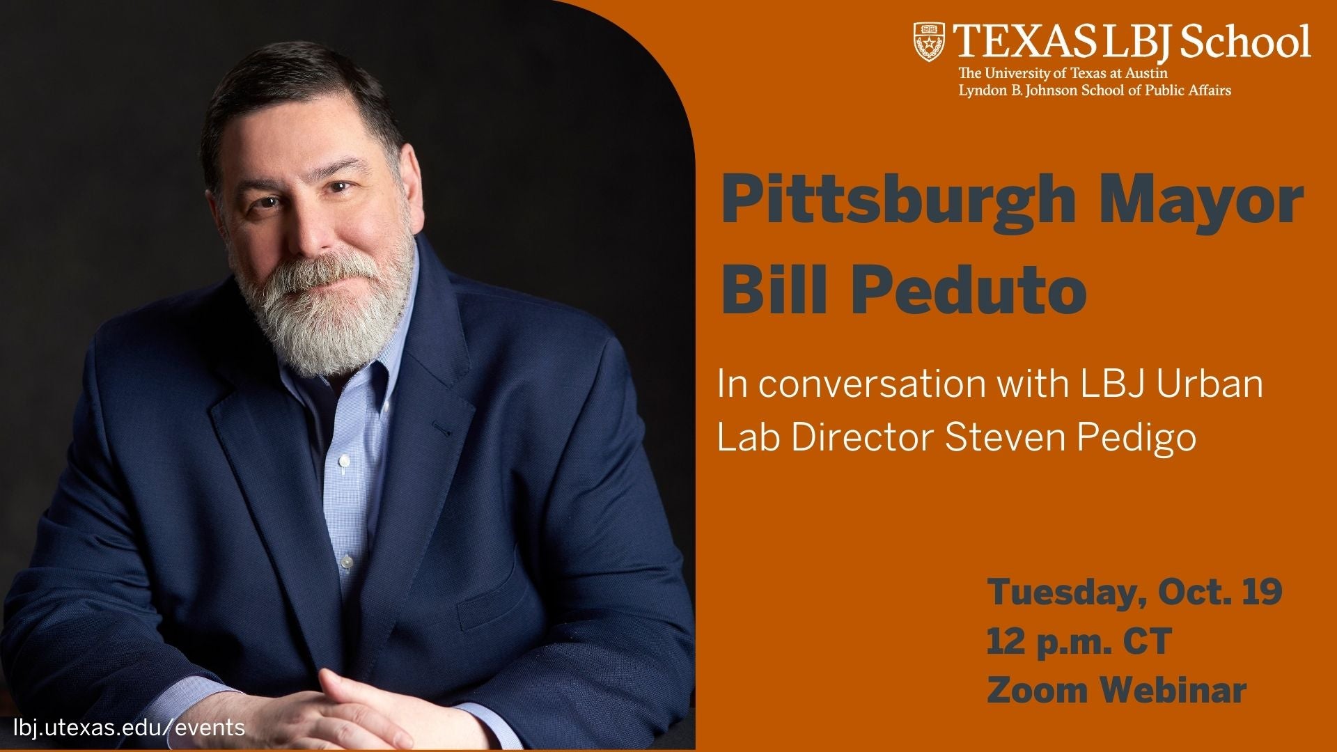 WATCH: A Conversation with Pittsburgh Mayor William Peduto | LBJ School ...