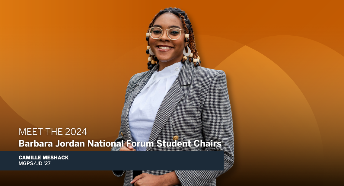 Student Spotlight: Camille Meshack - Advocating for meaningful change around the world | LBJ ...